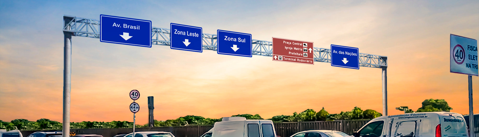 Pórticos Semipórticos Postes Luminárias